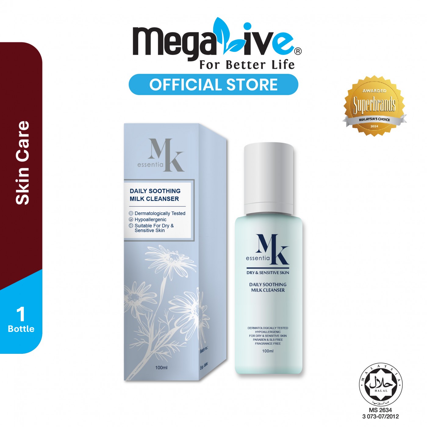 MK essentia Daily Soothing Milk Cleanser (100ML)